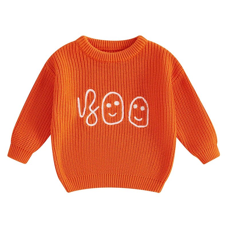 Boo Orange Knit Sweater – The Ollie Bee