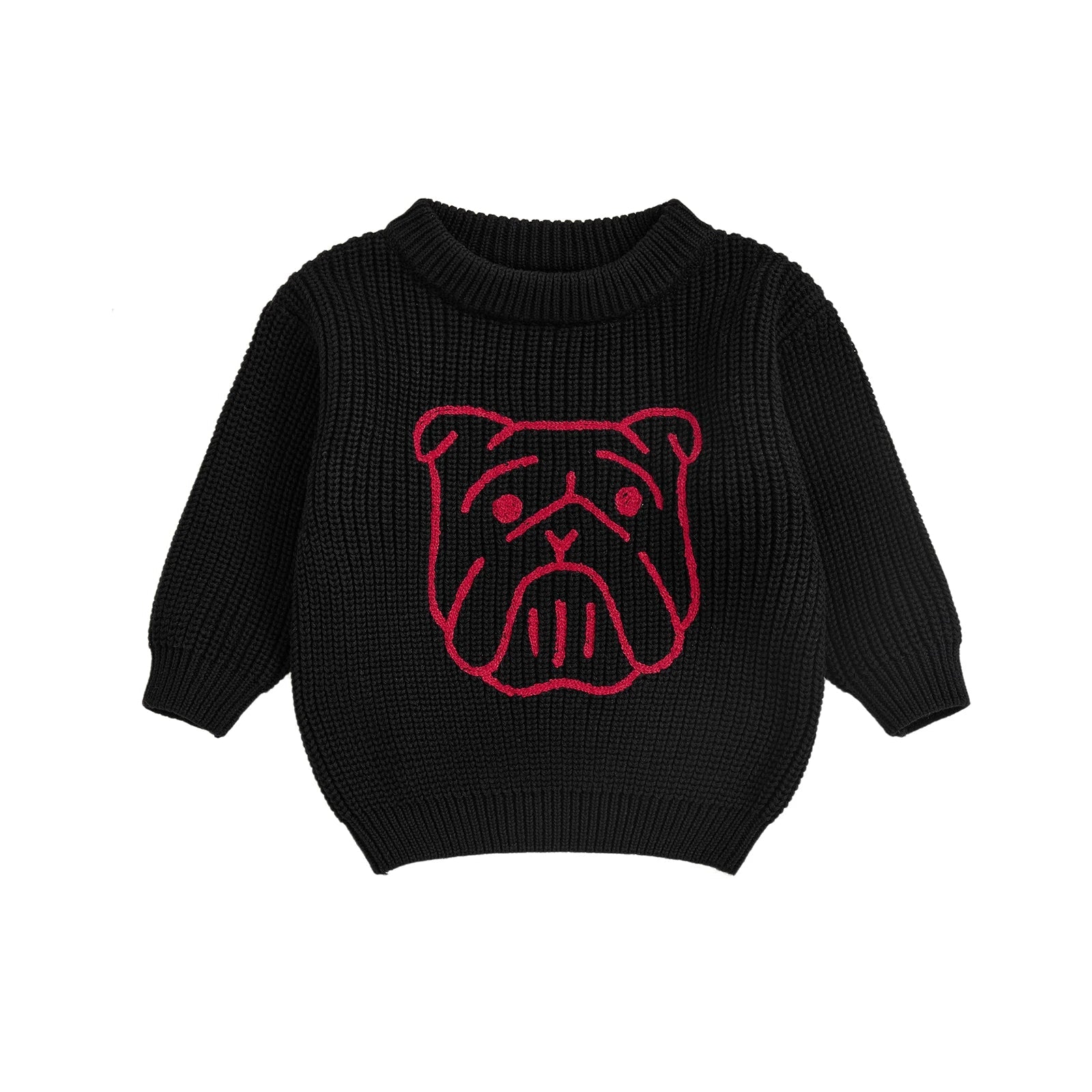 Bulldog Knit Sweater – The Ollie Bee