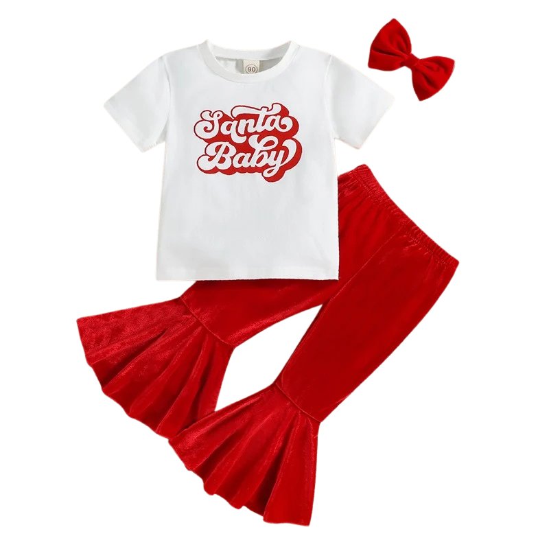 Santa Baby Flare Pant Set – The Ollie Bee